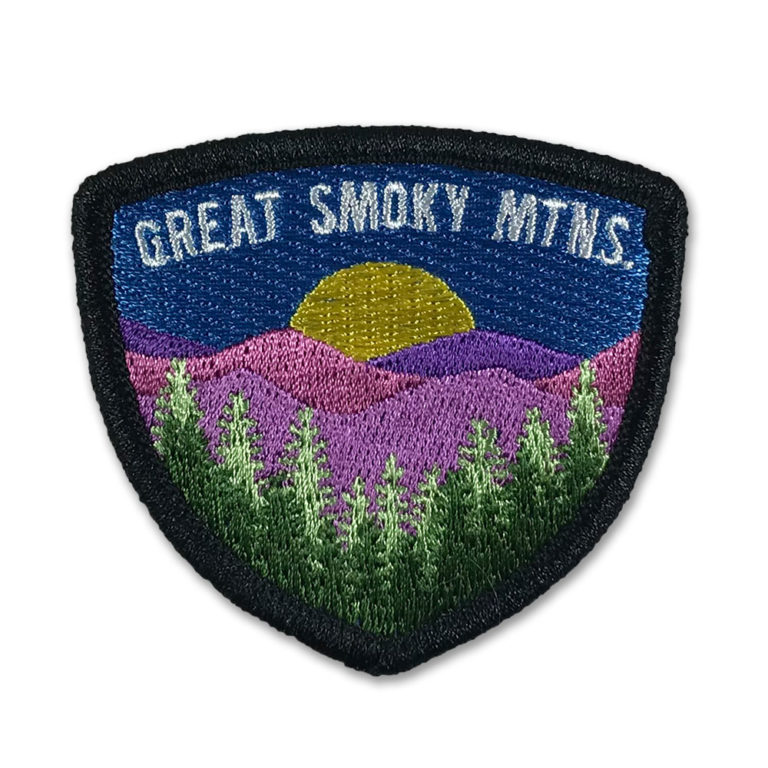 Great Smoky Mountains Embroidered Patch - Old East Rags - Apparel and Adventure