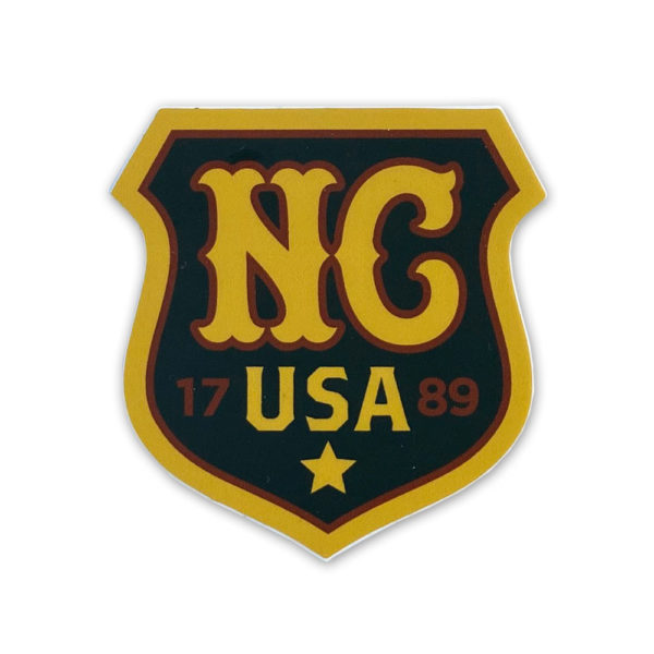 Vintage NC Shield Sticker - Old East Rags - Apparel and Adventure